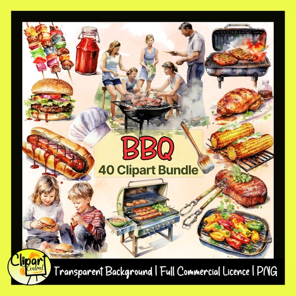 Bbq Clipart - Etsy