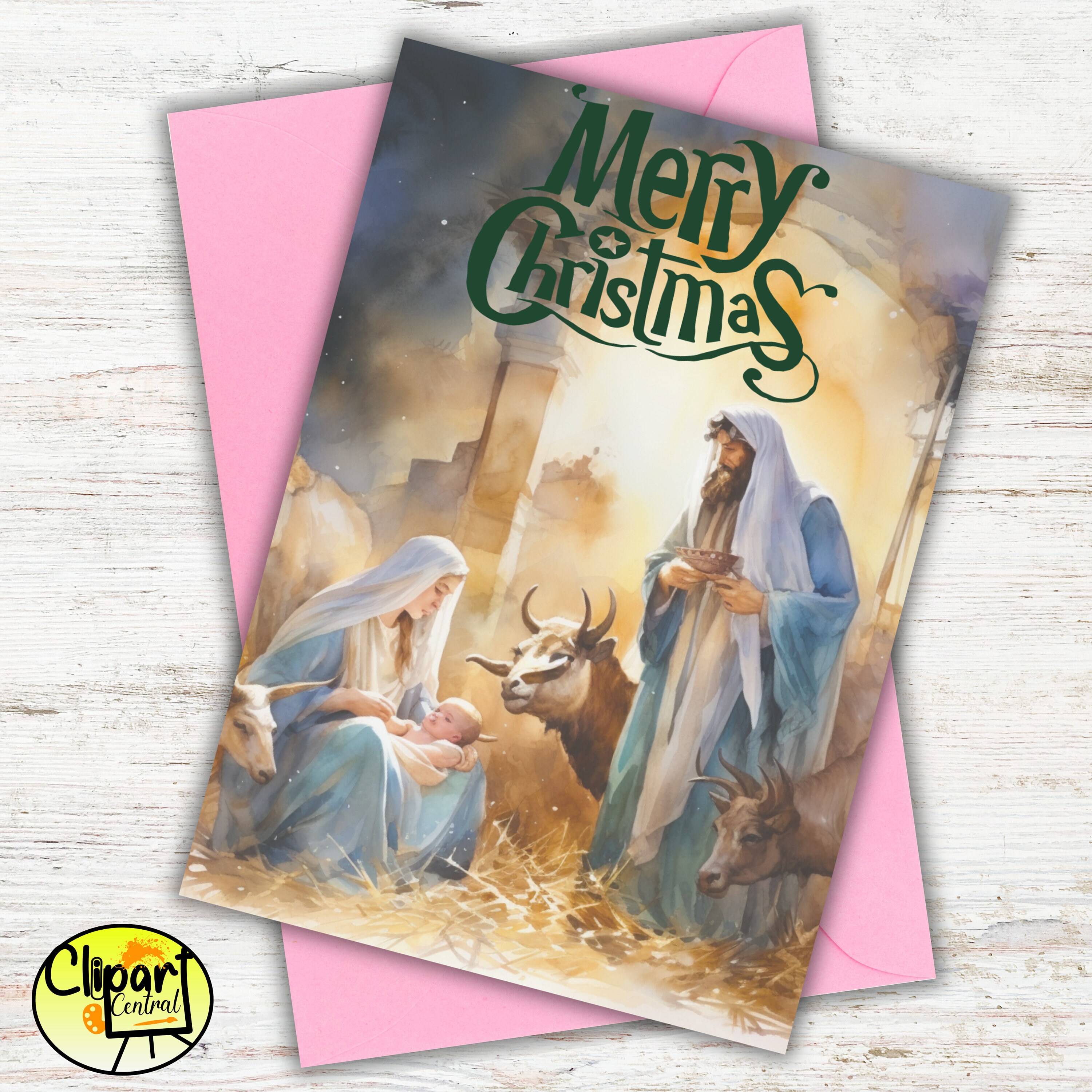 Christmas Nativity Clipart Bundle 15 High Quality Digital Designs ...