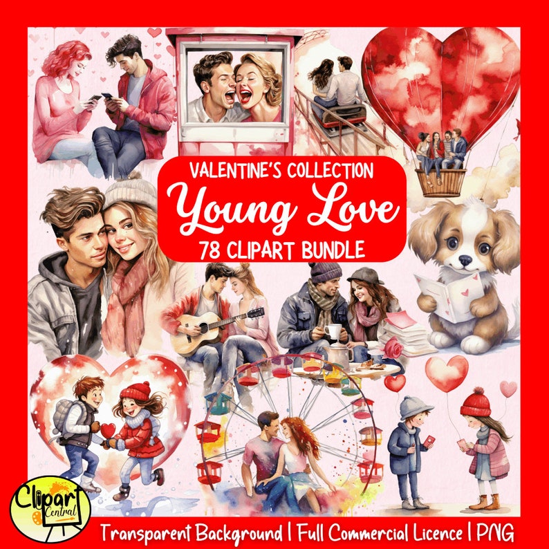 Valentine's Clipart Mega Bundle 909 PNG Files Commercial Licence ...
