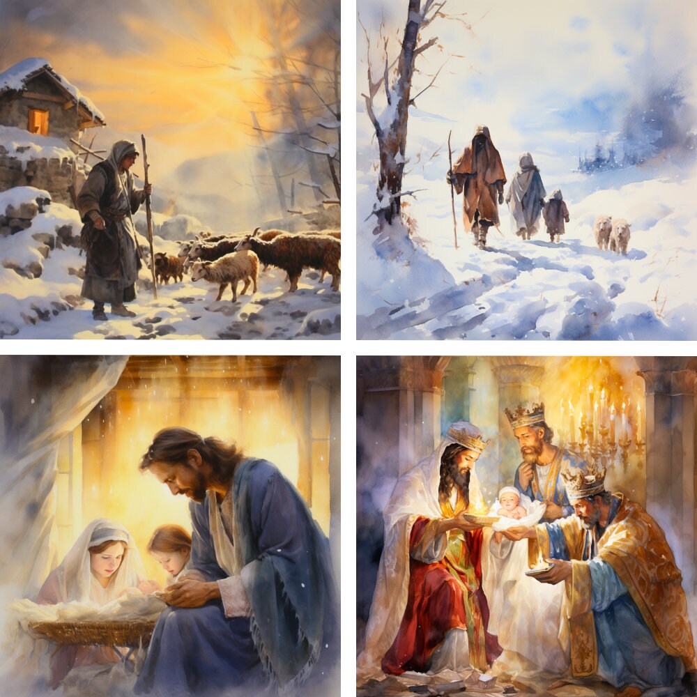 Christmas Nativity Clipart Bundle 15 High Quality Digital Designs ...