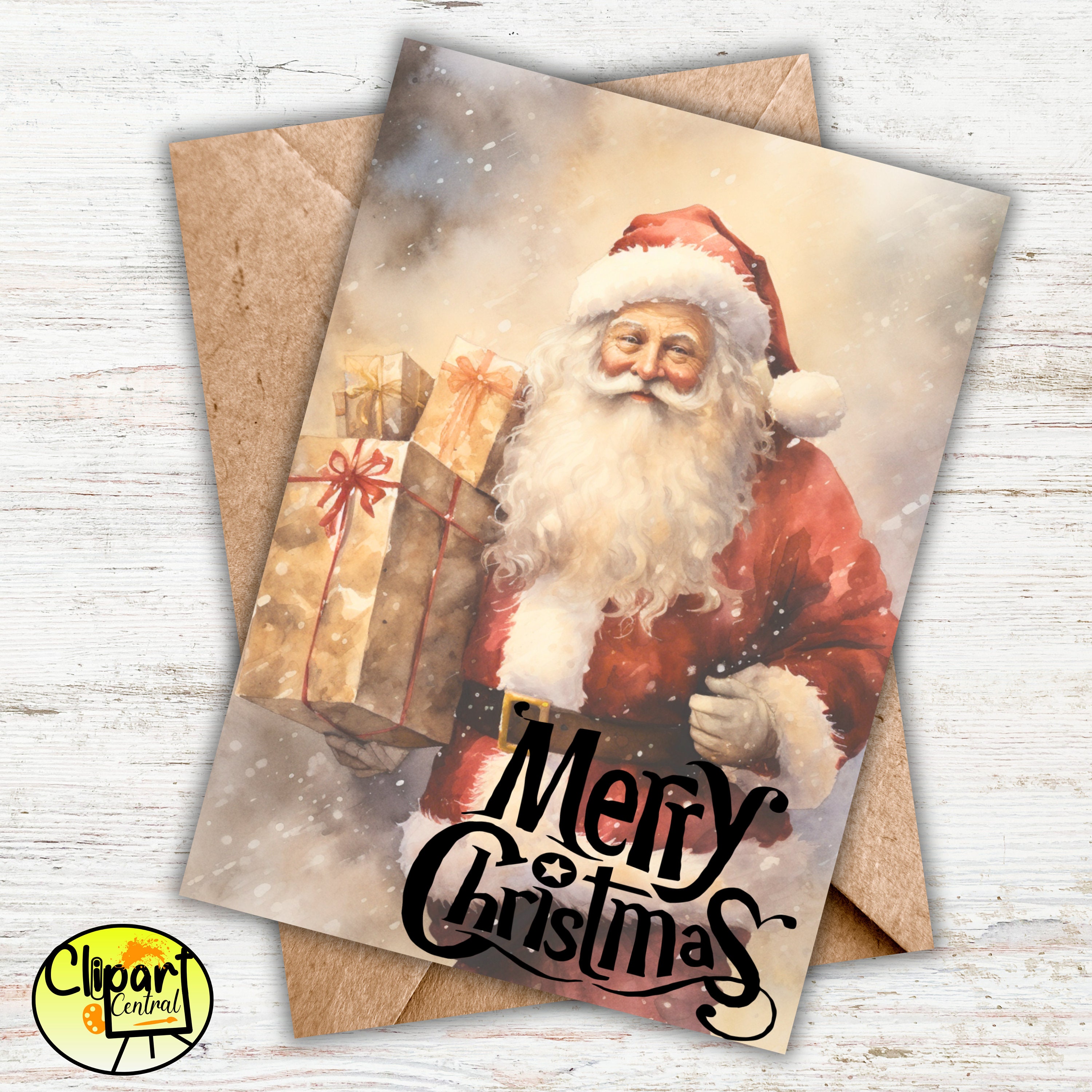 Christmas Santa Clipart Bundle 15 High Quality Digital Designs ...