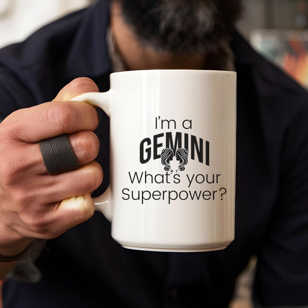 Gemini Coffee Mug, Gemini Superpowers, Zodiac Coffee Cup, Astrology Tea ...