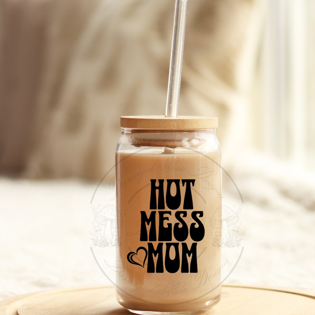 Hot Mess Mom SVG Png, Funny Mom SVG Cut Design, SVG, Png Instant ...