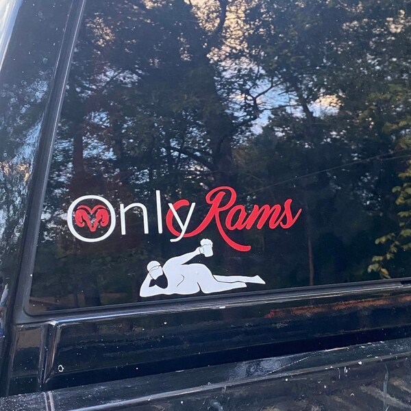 Only Rams Car Decal - Etsy