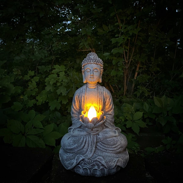 Solar Buddha Statue - Etsy