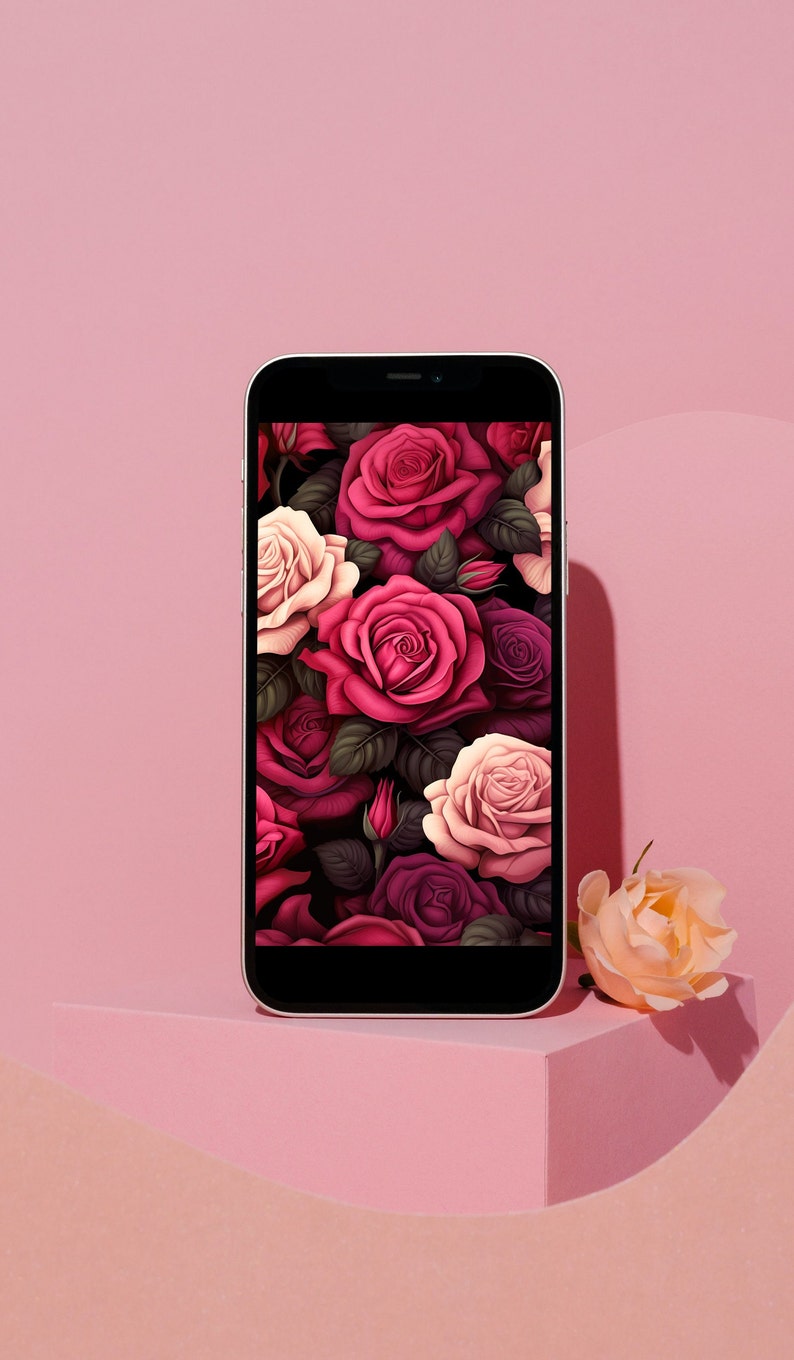 Roses Phone Wallpaper, Digital Download - Etsy
