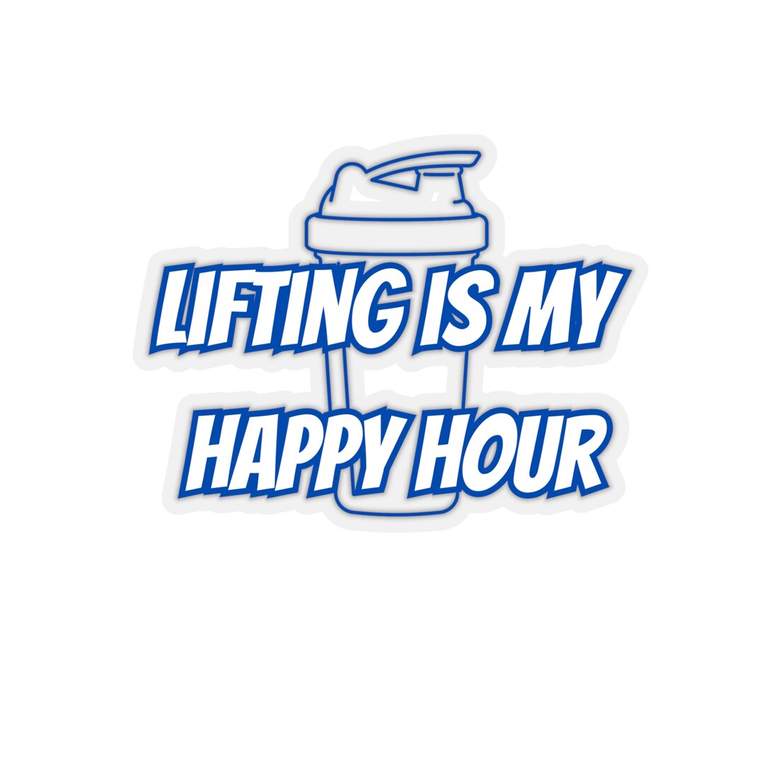 Lifting Happy,crossfit Sticker,barbell, Weightlifting,hydro Flask ...