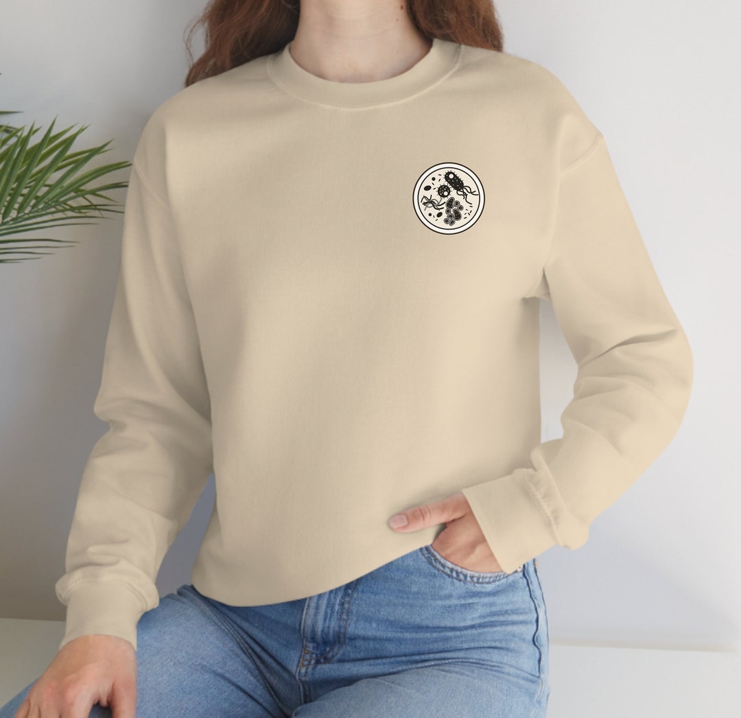 Microbiology Sweatshirt | Front & Back Design | Petri Dish Bacteria ...