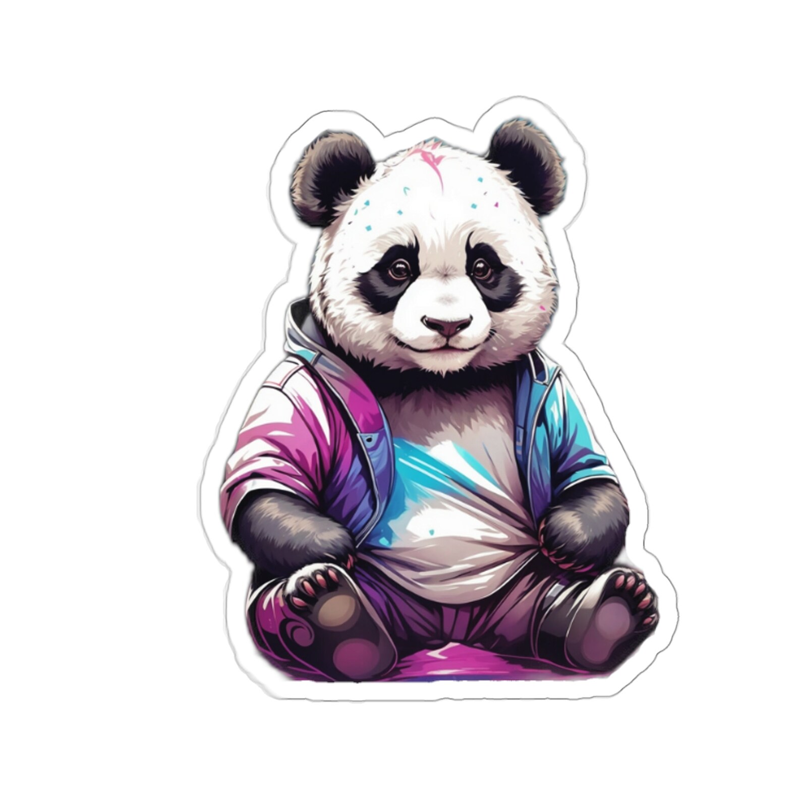 S, M, L, XL, Cute Panda Sticker Gift for Family and Friends Custom ...