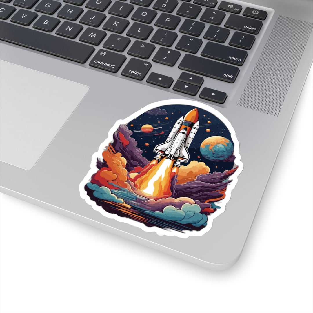 S, M, L, XL, Galaxy Rocket Sticker Gift for Family and Friends ...
