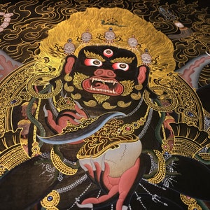 Best of the Best Quality Six Armed Mahakala. Gompo. Hand Painted by ...