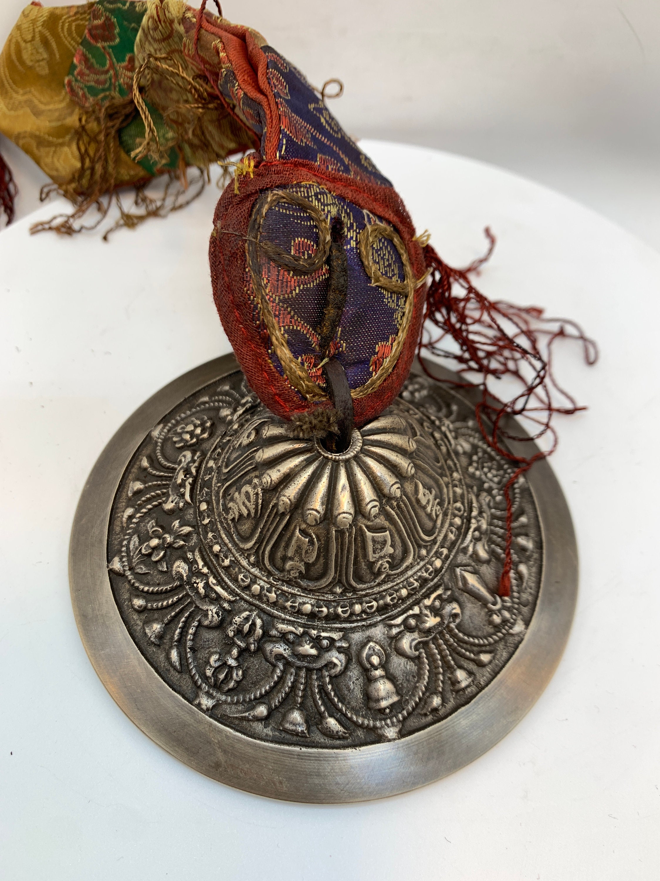 Tibetan Style Home Bell, Antique Finish Bell. Hand Crafted Iron Bell ...