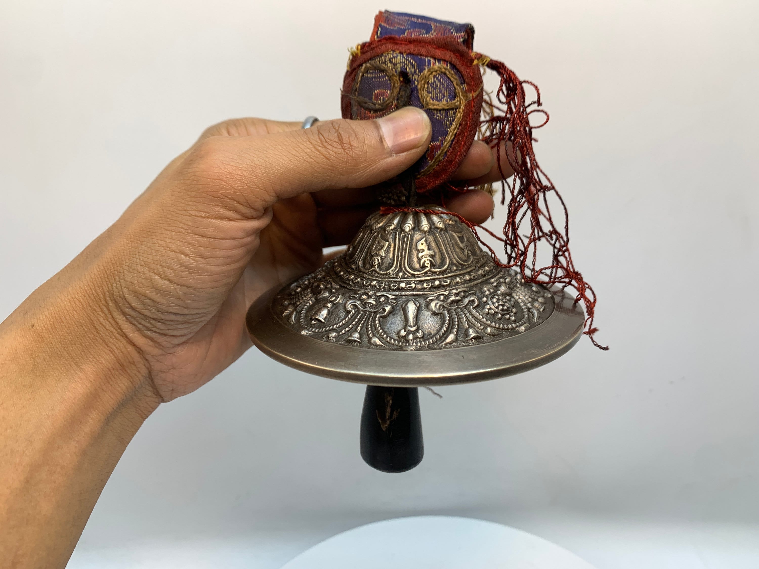Tibetan Style Home Bell, Antique Finish Bell. Hand Crafted Iron Bell ...