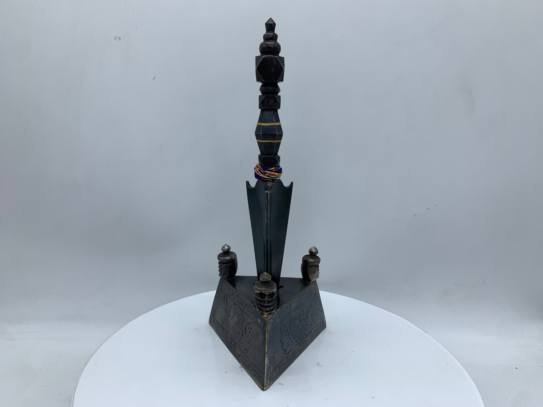 Black Phurba. Cho Phur. Hand Crafted Phurba Kilaya. Consecrated Dorje ...