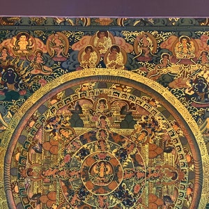 Compassion Buddha Mandala Thangka. Hand Painted Original Thangka ...