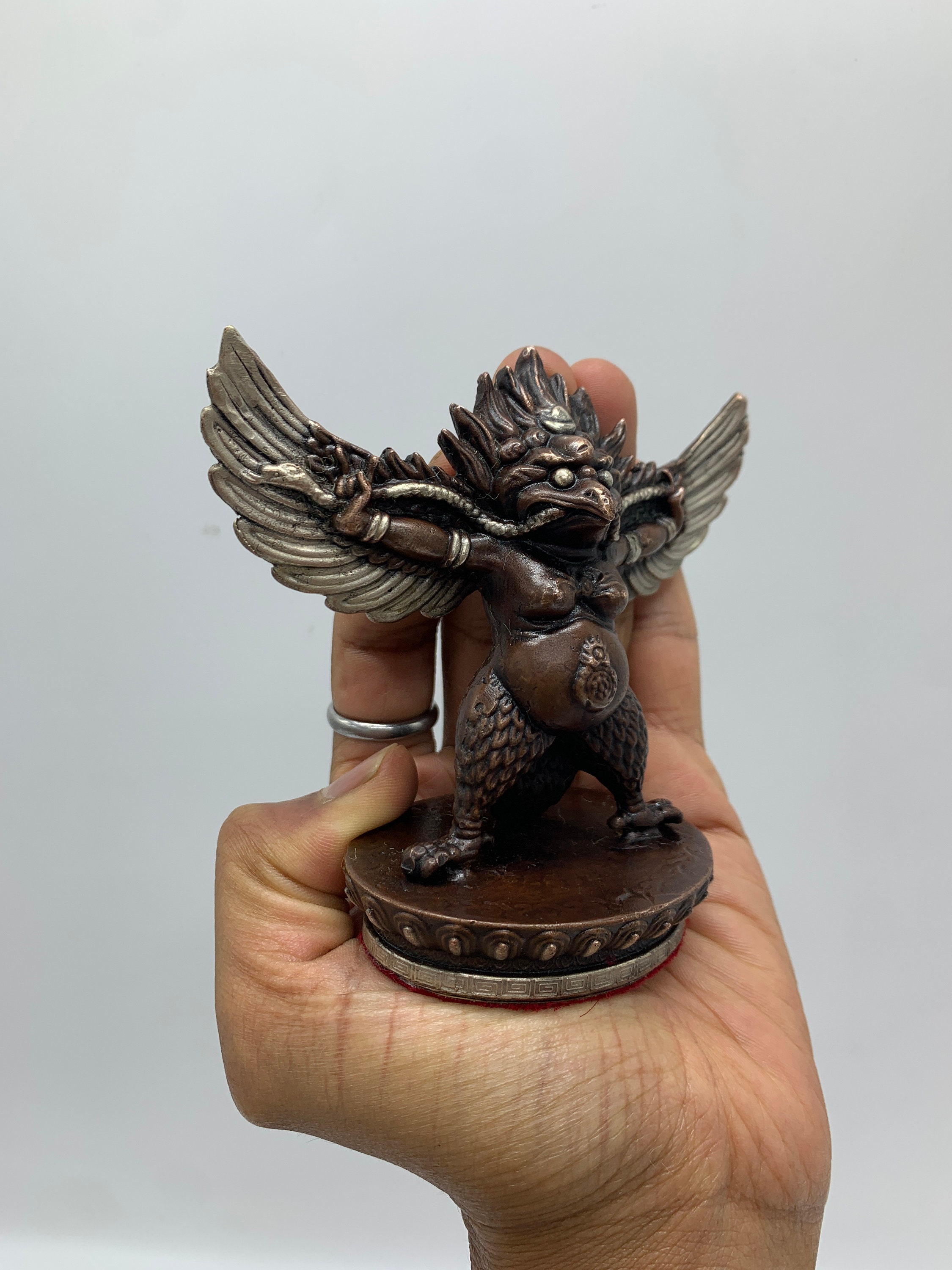 10 Cm Tall Best Quality Garuda Statue. Copper Statue. Consecrated ...