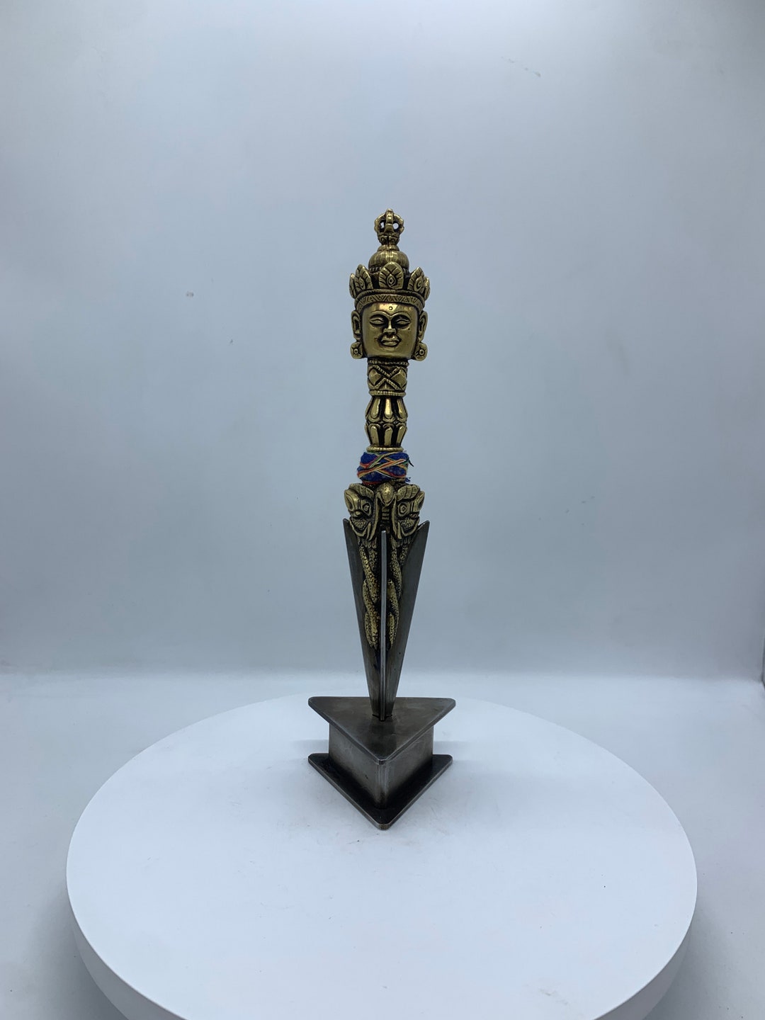 10 Inches Tall Single Faced Phurba Ritual Dagger. Peaceful Phurba ...