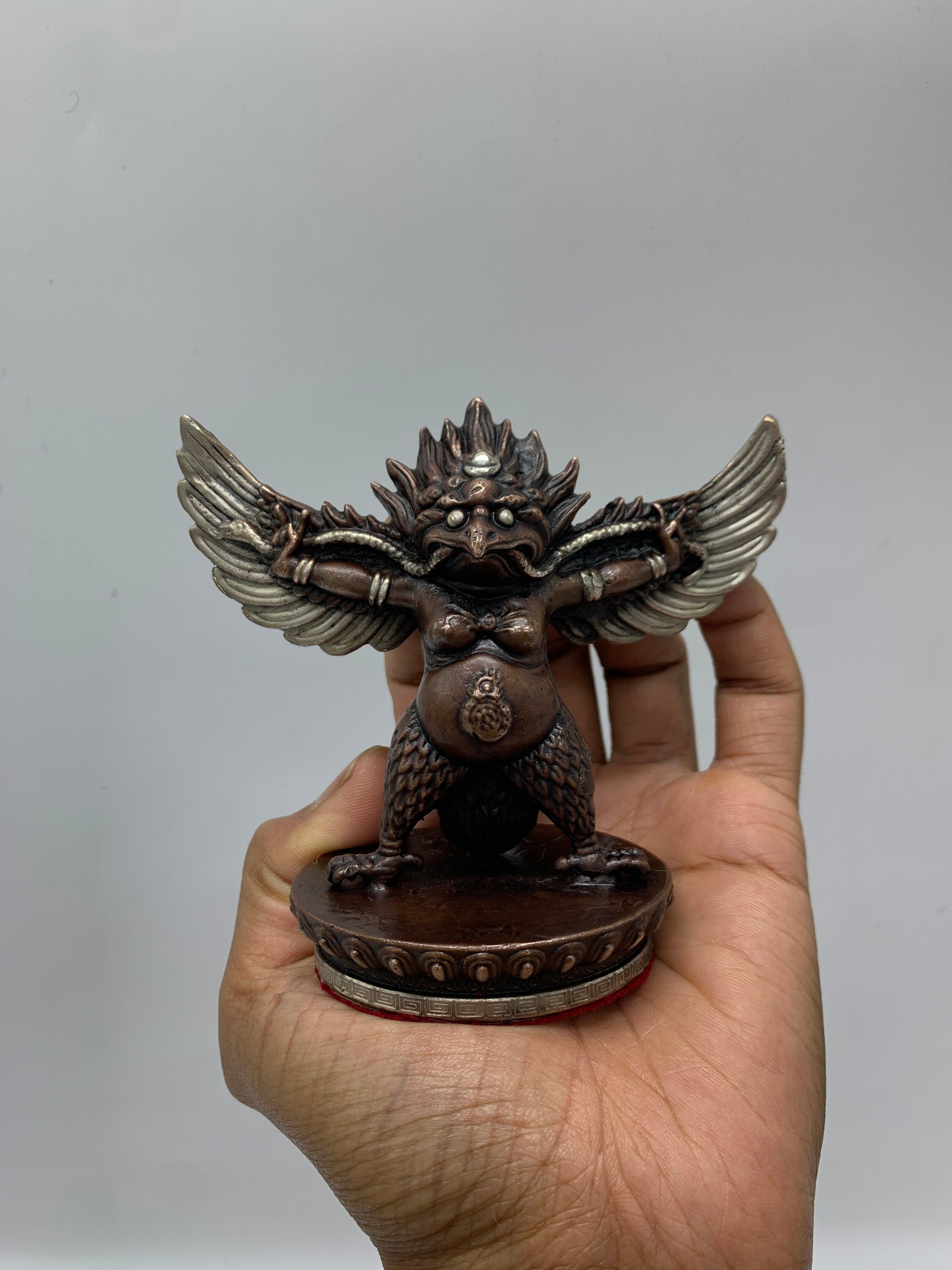 10 Cm Tall Best Quality Garuda Statue. Copper Statue. Consecrated ...