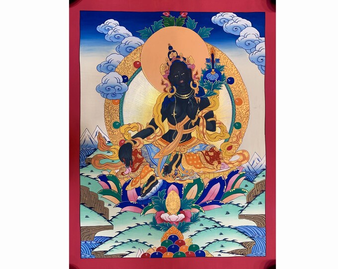 Rare Black Tara Thangka Painting . Hand Painted Black Tara. for ...