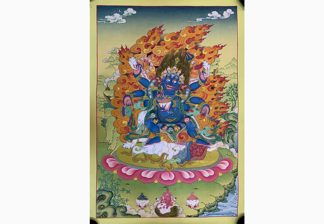Best Quality Six Armed Mahakala Thangka. Karma Kadi Style. the ...