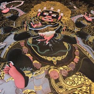 Best of the Best Quality Six Armed Mahakala. Gompo. Hand Painted by ...