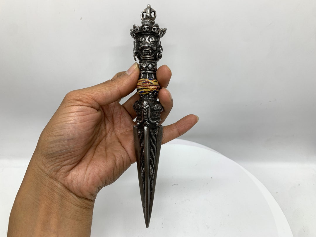 21 Cm Dorje Phurba. Ritual Dagger Made of Cold Iron. Consecrated Phurba ...