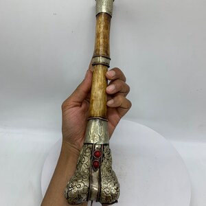 12 Inches Long Kangling Made of Bone and Metal. Chod Bone Trumpet ...