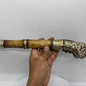 12 Inches Long Kangling Made of Bone and Metal. Chod Bone Trumpet ...