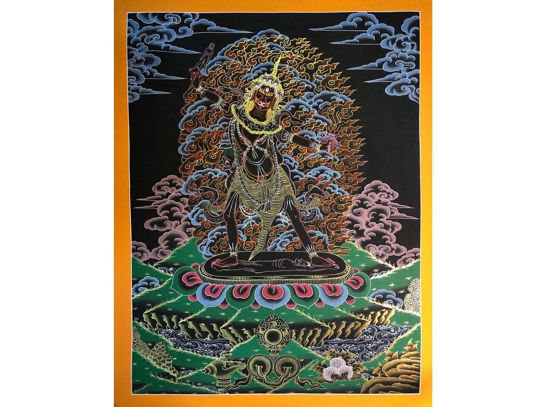 69x54 Cm Ekajati Thangka. Fine Quality Tibetan Thangka. Dharma ...