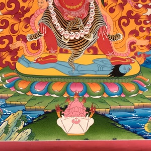Colorful Red Ekajati Thangka. Fine Quality Tibetan Thangka. One Eye and ...