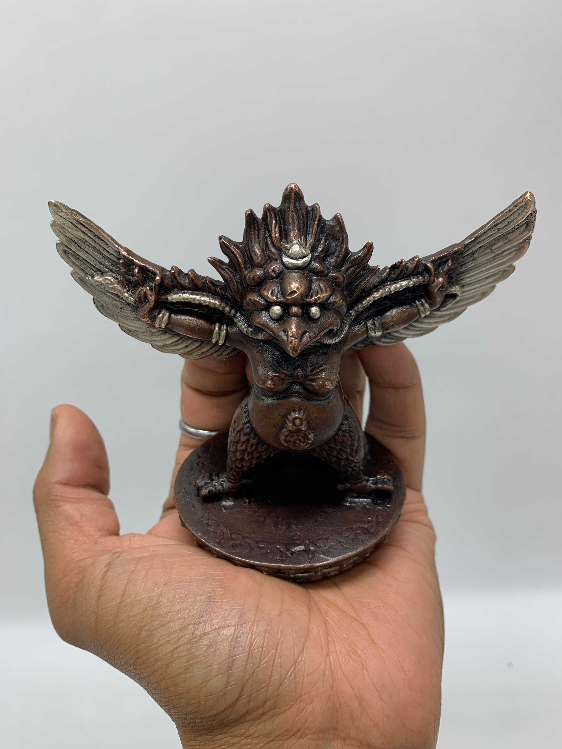 10 Cm Tall Best Quality Garuda Statue. Copper Statue. Consecrated ...