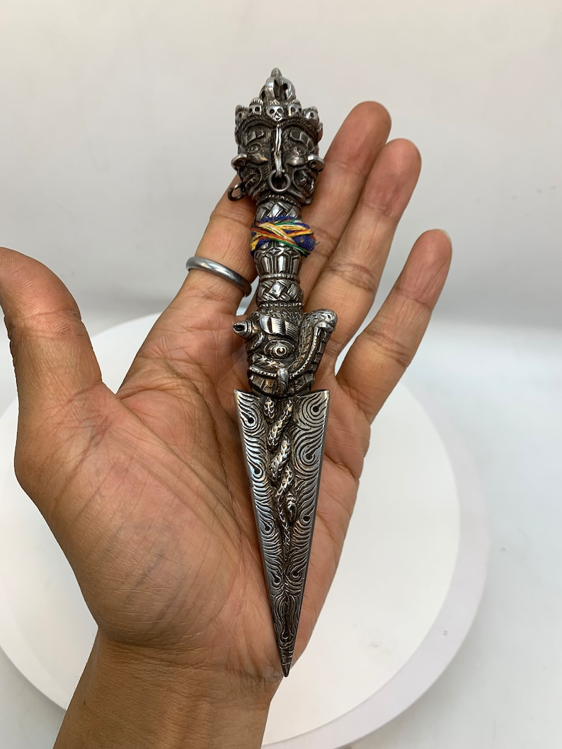 Fine Quality Flaming Blade Dorje Phurba. Consecrated Phurba Kilaya ...
