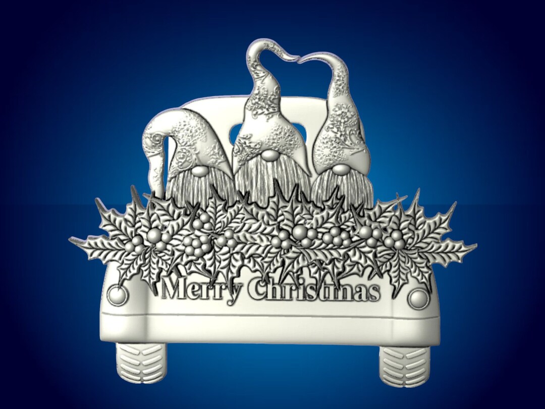 Christmas Gnome 3D STL File: CNC Router Cut Files - Etsy