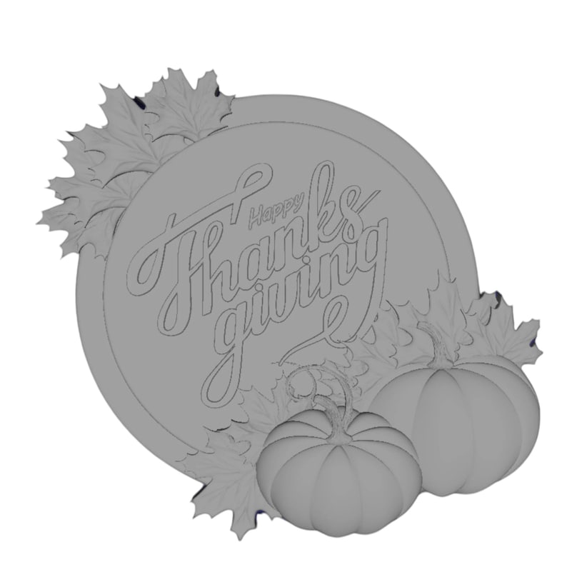Thanksgiving Basket 3D CNC Router File: Holiday STL Model (digital File ...
