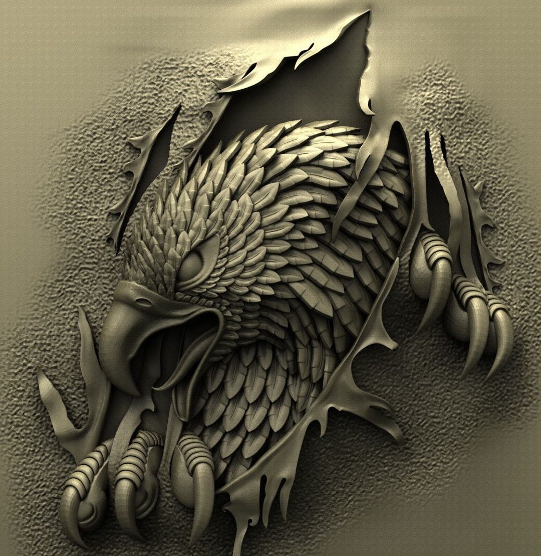Eaglerip,3d CNC Router Files, 3d Stl File, Vectric,aspire - Etsy
