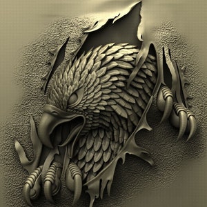 Eaglerip,3d CNC Router Files, 3d Stl File, Vectric,aspire - Etsy