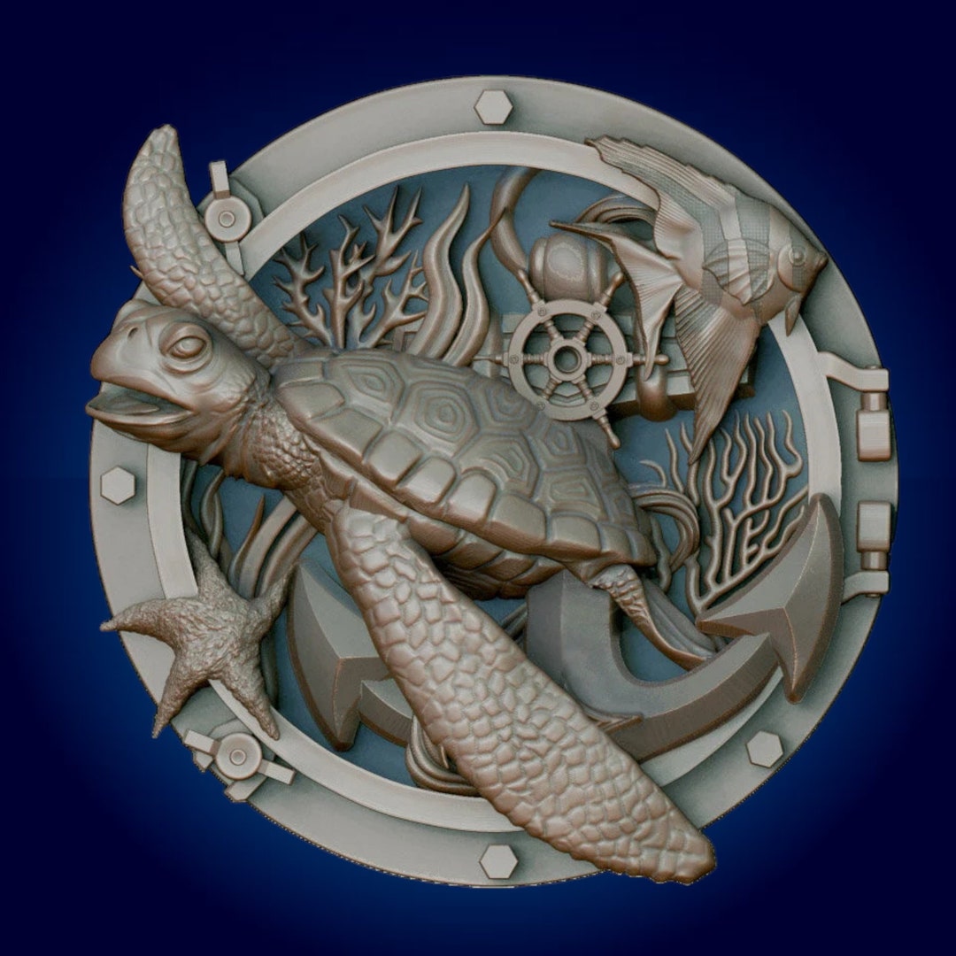 Sea Life,turtle,sea Turtle,porthole,water,fantasy,animal,3d CNC Router ...