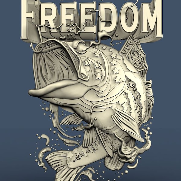 Bass Fish for Cnc Cut - Etsy