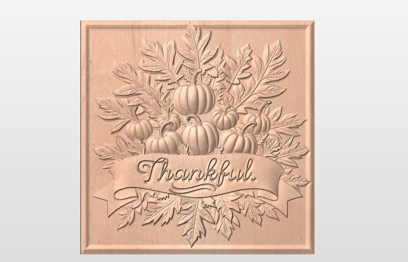 Thanksgiving Thankful Sign 3D CNC Router File (STL) | 2 Stl Files - Etsy