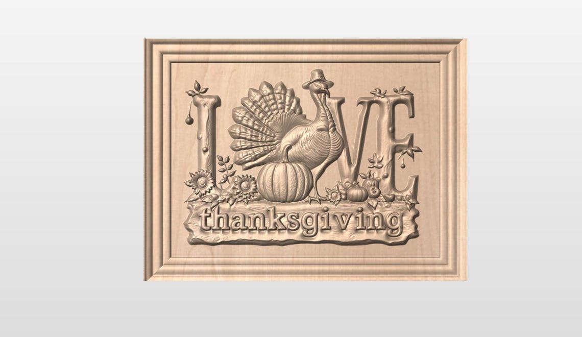 Love Turkey 3D CNC Router File (STL) | 2 Stl Files - Etsy
