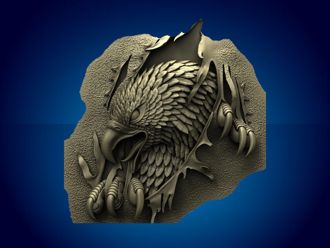 Eaglerip,3d CNC Router Files, 3d Stl File, Vectric,aspire - Etsy