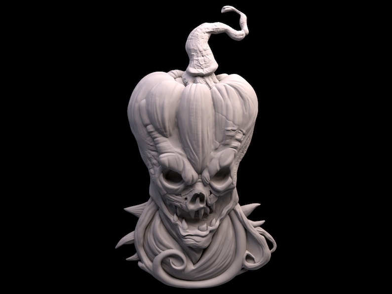 Pumpkin Head 3D CNC Router Files 3d Stl File - Etsy