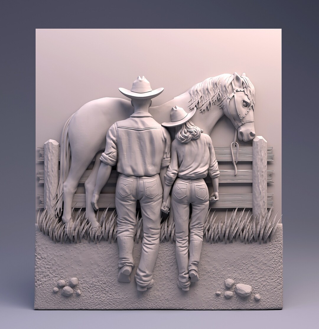 Cowboy Lovecountryfarmhouse 3d Stl File Vectricaspire - Etsy