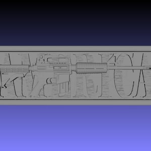 American Gun | M16 | Veteran 3D CNC Router Files, 3d Stl File, Vectric ...