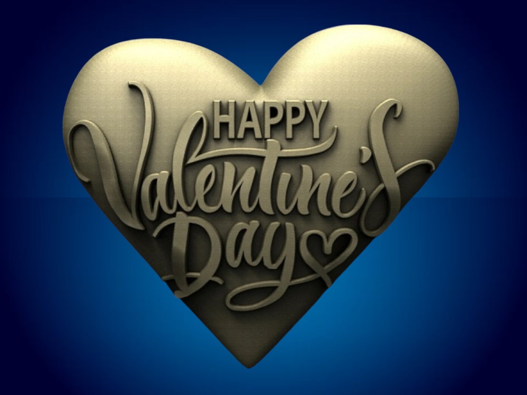 Valentine Heart 3D CNC Router Files, 3d Stl File, Vectric,aspire,easel ...
