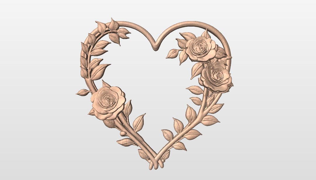 Valentine Heart 3D STL File: CNC Router Cut Files (digital Download) - Etsy