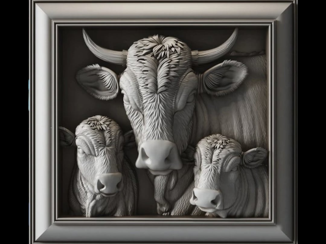 Cows Country CNC Router Files 3d Stl File - Etsy