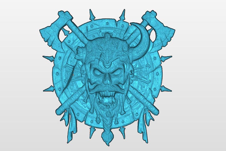 Viking Shield 3D STL Model: CNC Router Files - Etsy