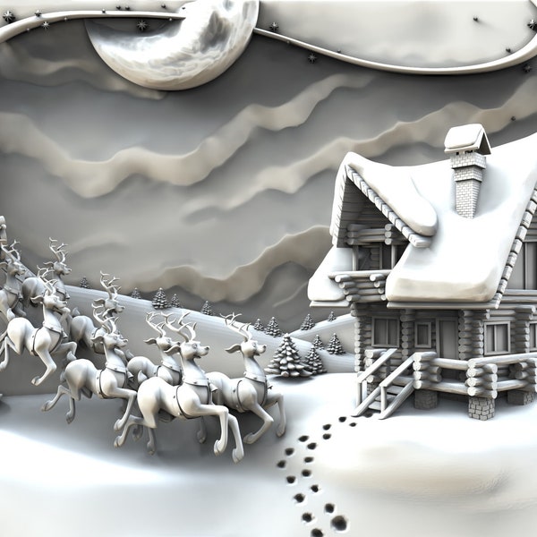 3d Model Stl Christmas Cnc Files - Etsy