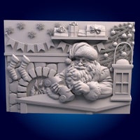 Funny Santa STL Design – CNC Router | 3D Print | Christmas Sign - Etsy ...